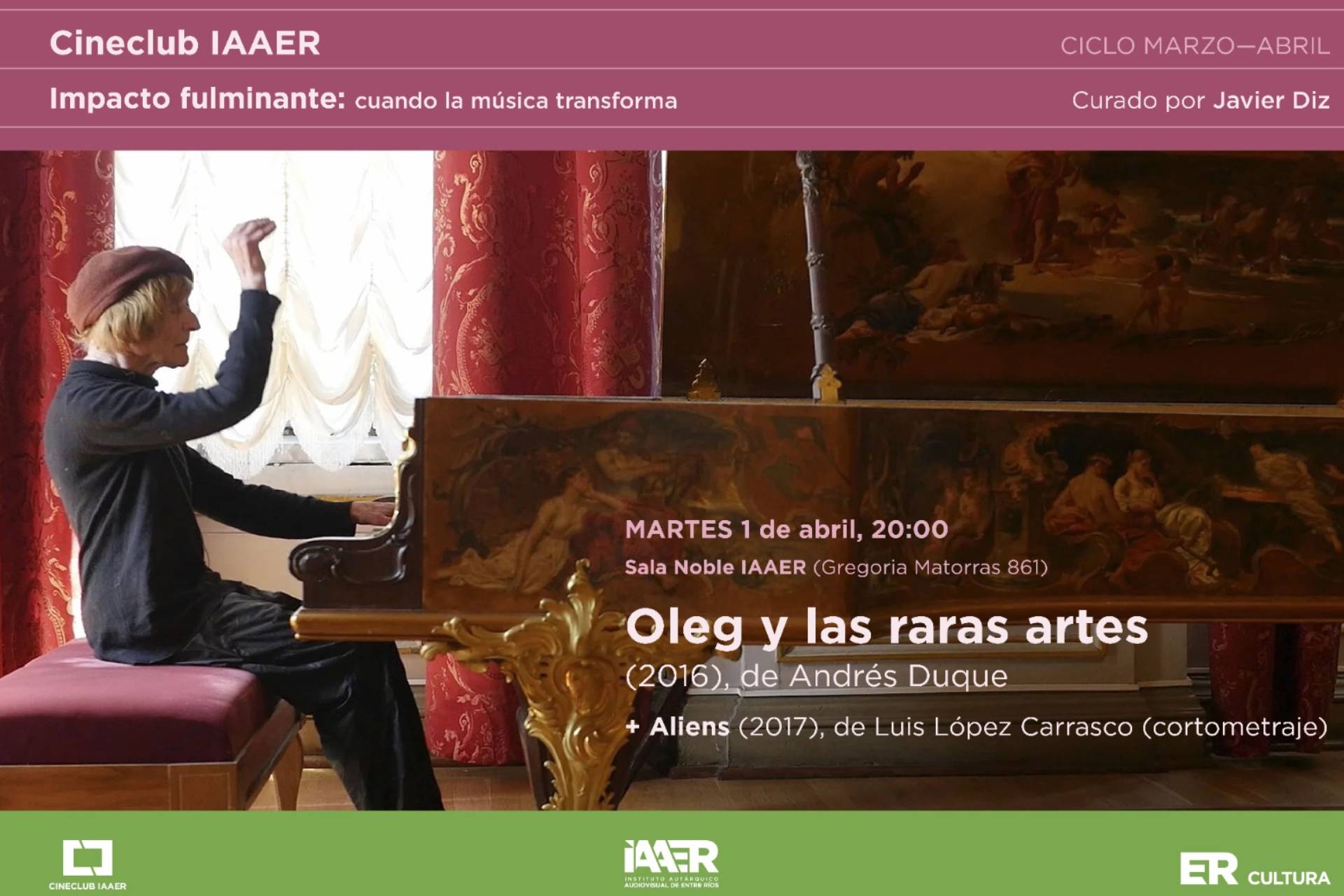 Realizarán una nueva proyección en el Cineclub del Instituto Audiovisual - Prisma